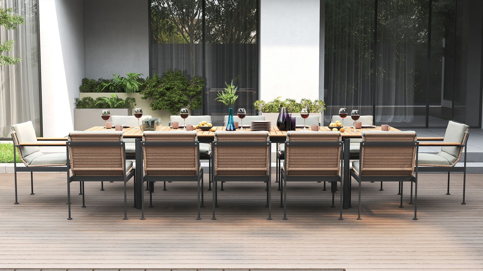 Ara Extension Dining Table: Extendable Dining Upto 12 People